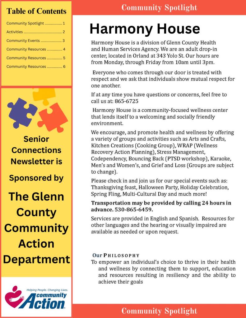 Resources for seniors – Willows Public Library