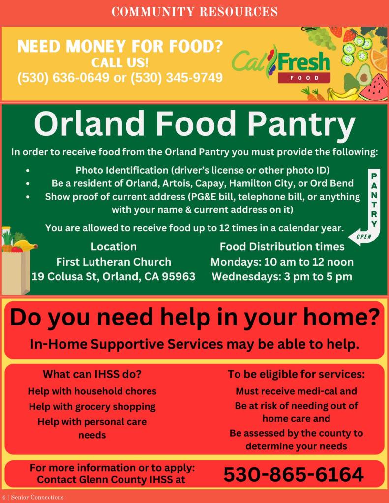 Resources for seniors – Willows Public Library